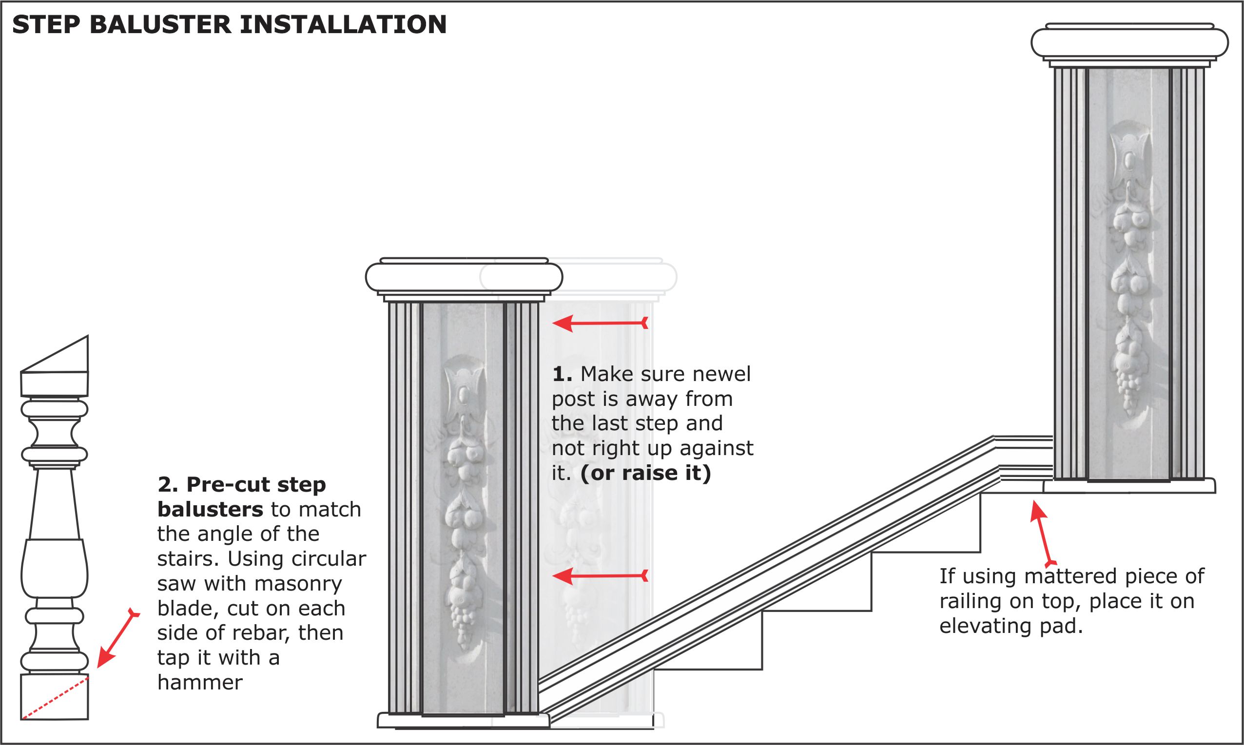 Balustrade Installation - Concrete Balusters At Affordable Price